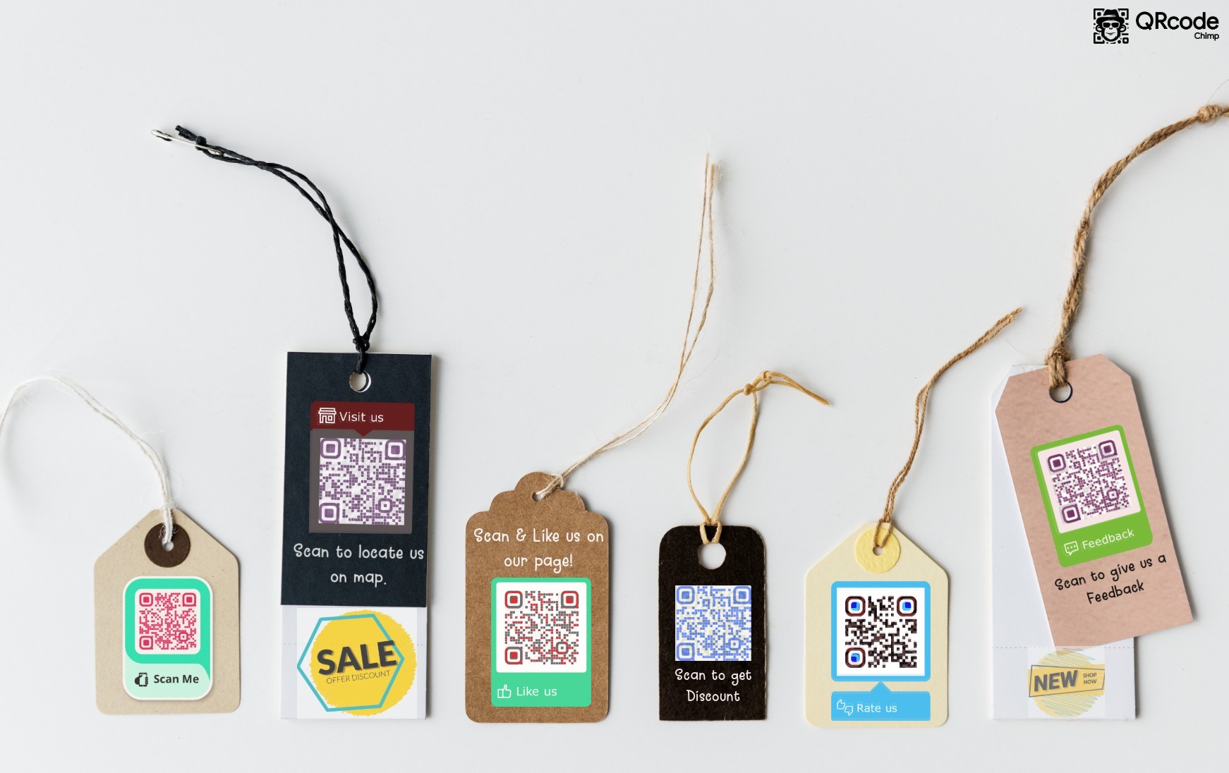 Etiketlerde QR Kodlar cretsiz QR Kod Olu turucu QRCodeChimp