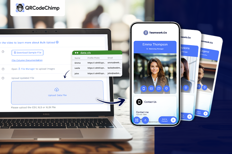 Step-by-Step Process To Create Digital Business Cards in Bulk - Free QR ...