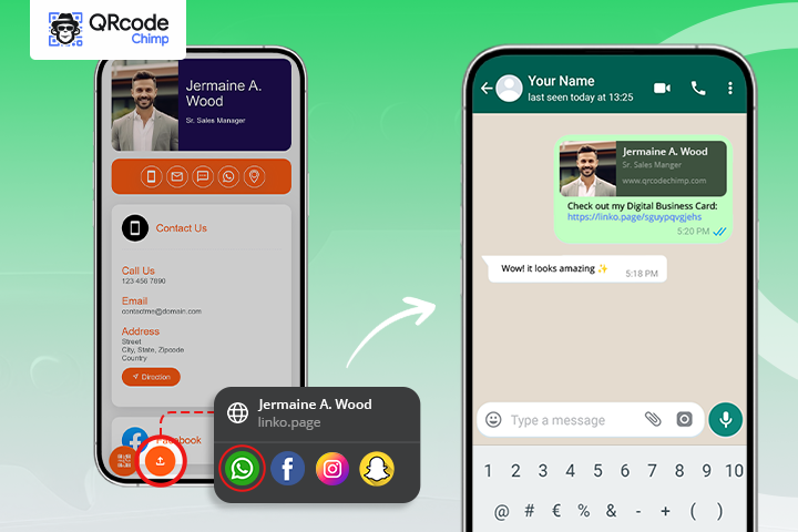 Cómo compartir una tarjeta de presentación digital a través de WhatsApp: generador de códigos QR ...